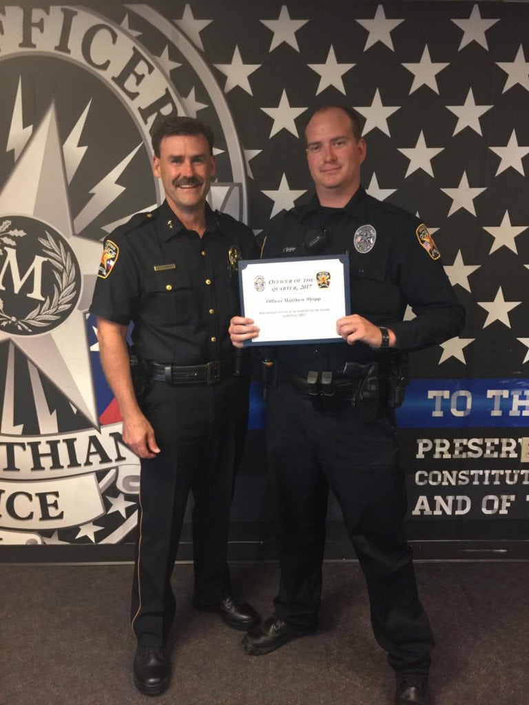 Midlothian Police Department: Officer Shipp Receives Lifesaving Award ...