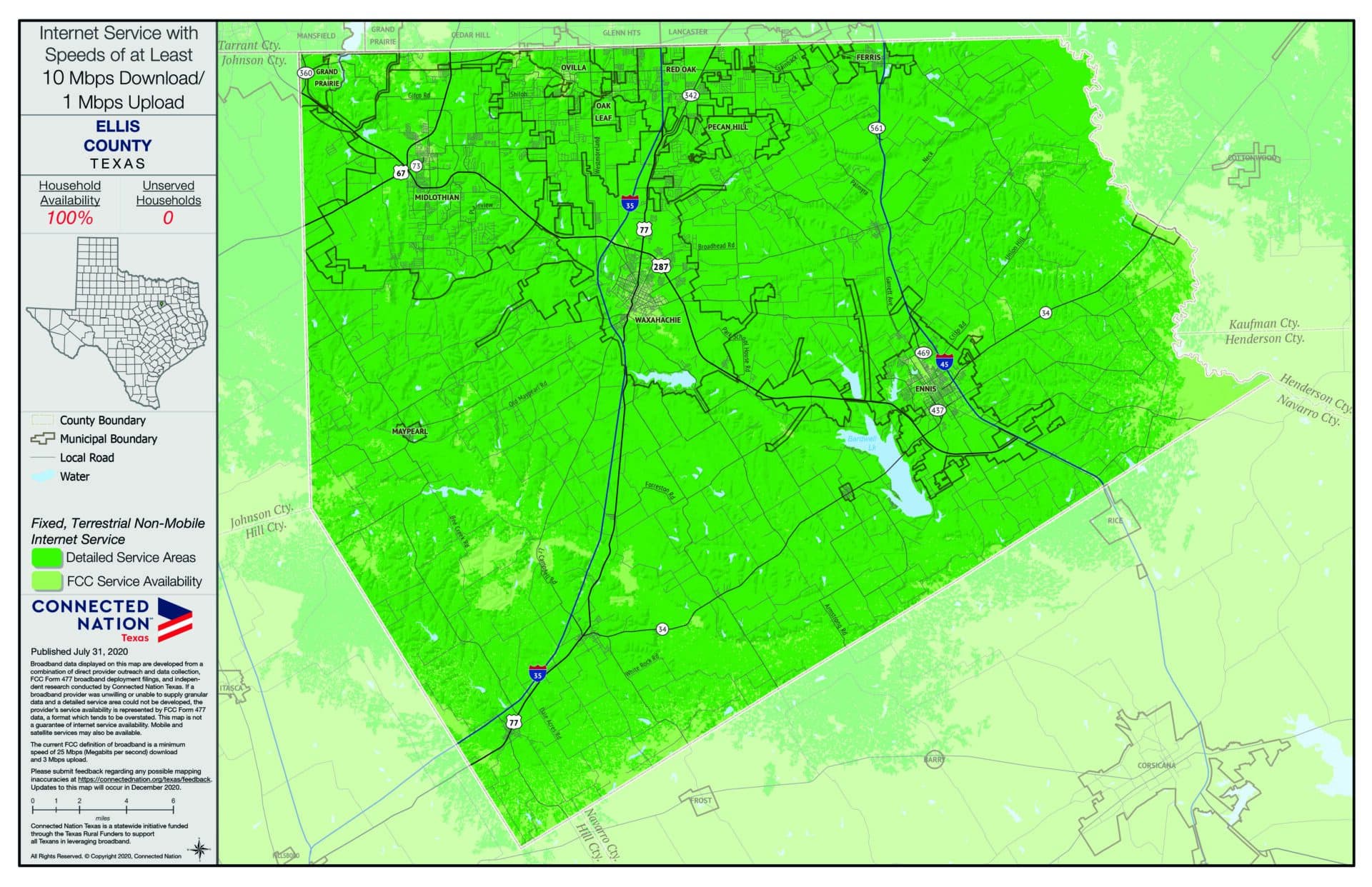 How Connected is Texas? Broadband Coverage Maps Give New Insights