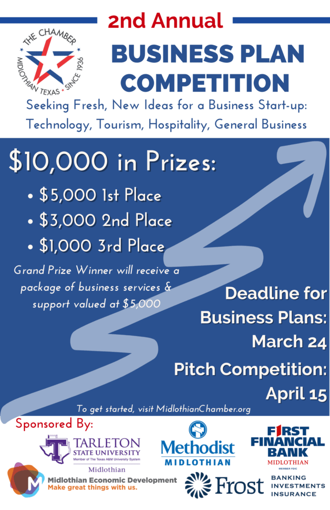 Enter The 2021 Midlothian Business Plan Competition NOW!