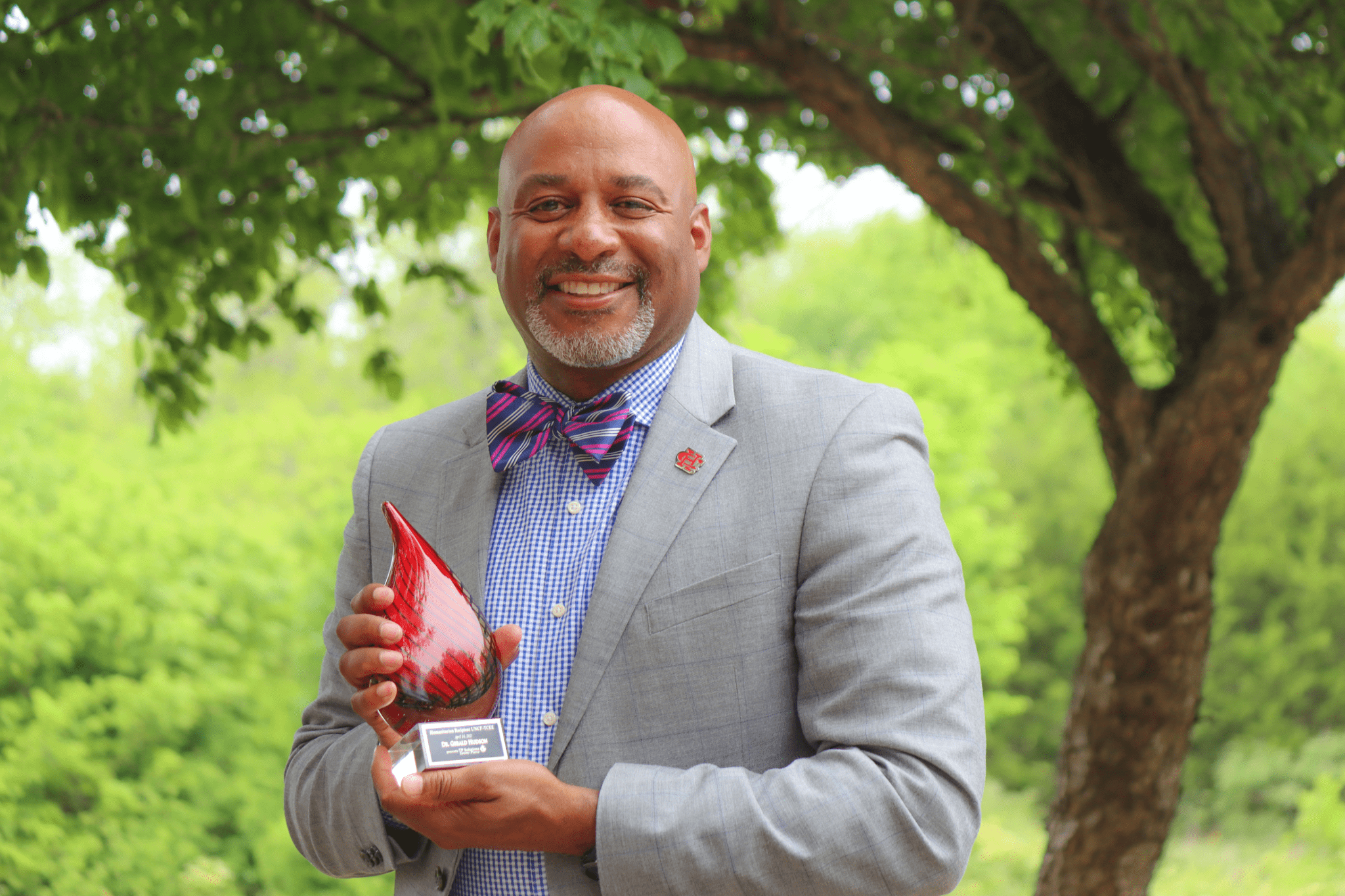 Dr. Hudson Receives UNCF-TCEE Humanitarian Award