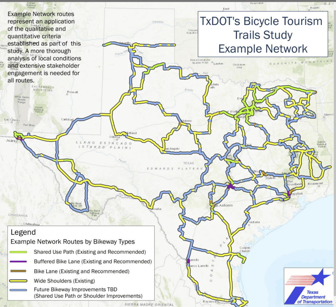 TxDOT Awarded $25 Million for Long Distance Bike Trails Across Texas