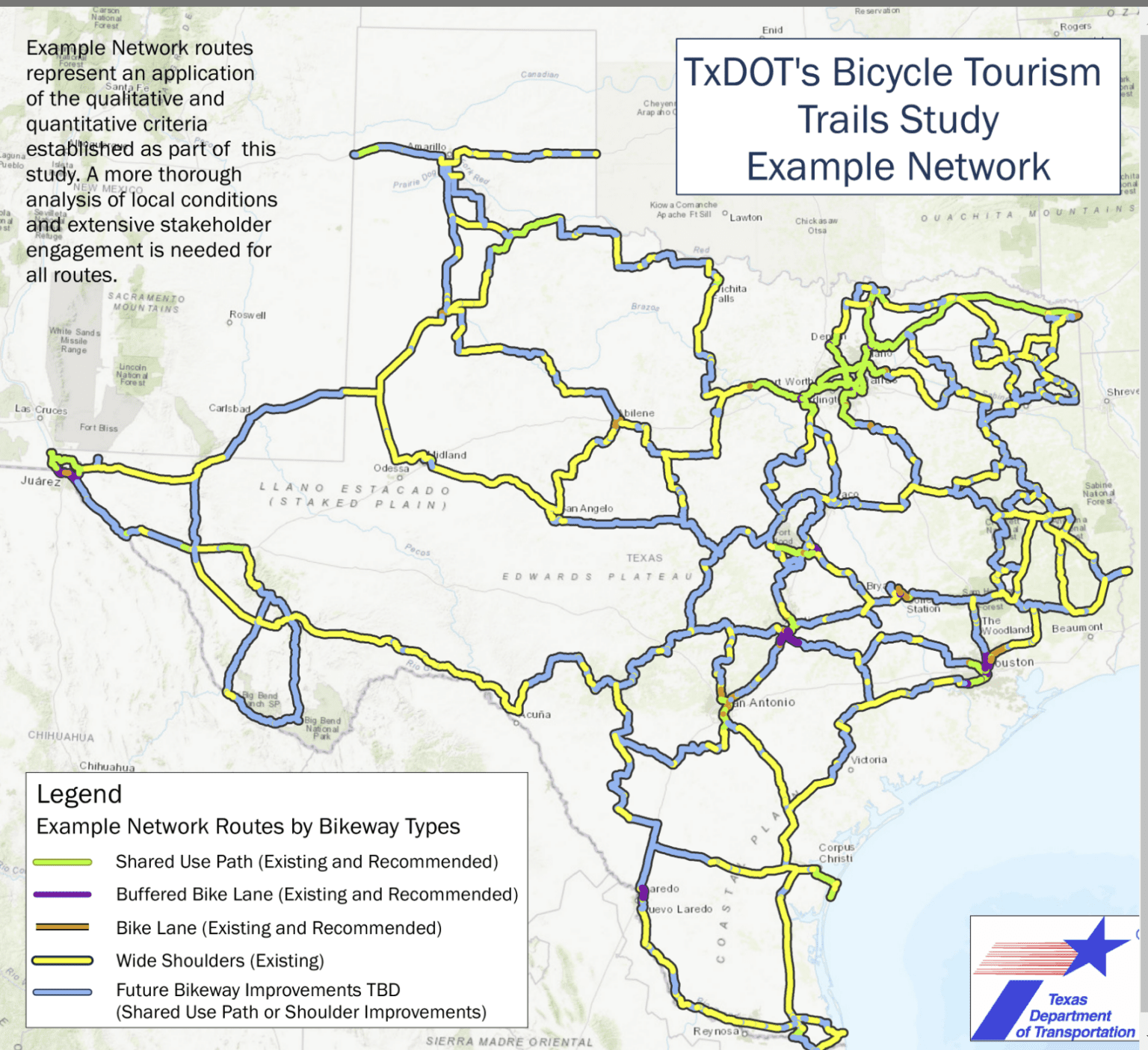 TxDOT Awarded $25 Million for Long Distance Bike Trails Across Texas