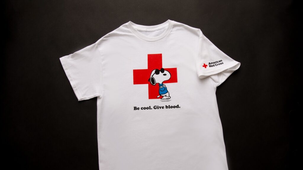 American Red Cross Offering Exclusive Snoopy T-shirt for coming to ...