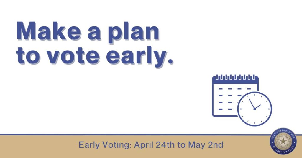 Early Vote Information for the May 6th Joint & Special Election - Focus ...