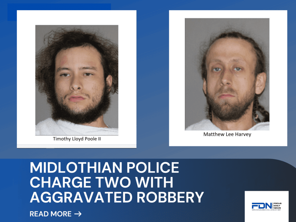 Midlothian Police Department Charges Two Men With Aggravated Robbery ...
