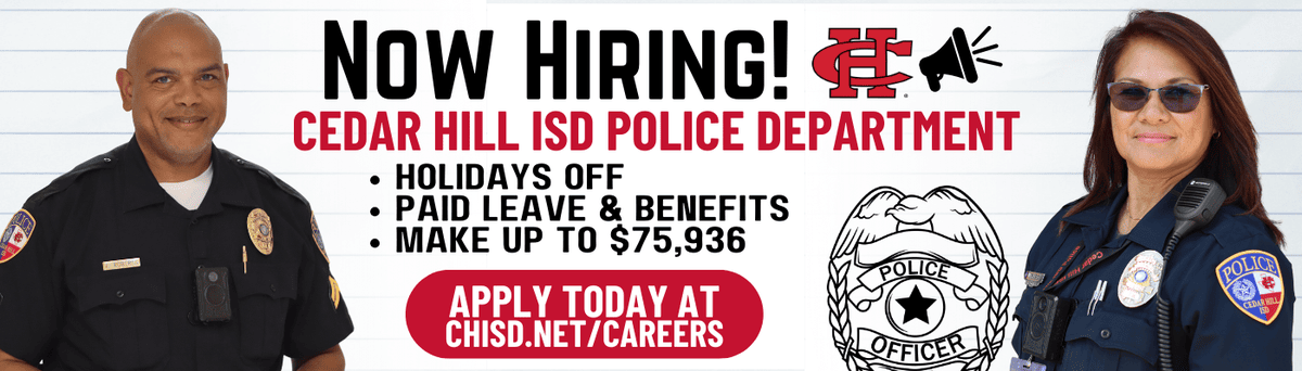 Cedar Hill ISD Police Department is Hiring New Officers - Focus Daily News