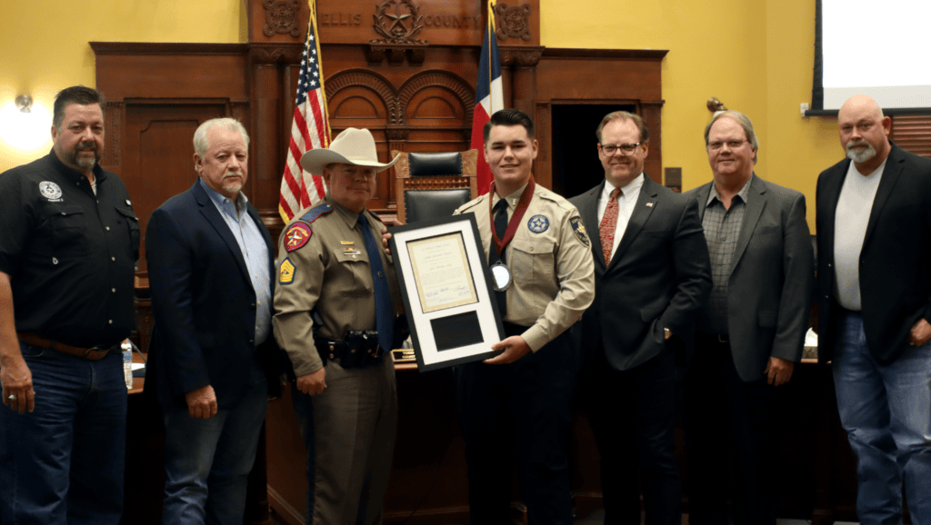 Ellis County Commissioners give the first-ever “Heroic Citizen Award ...