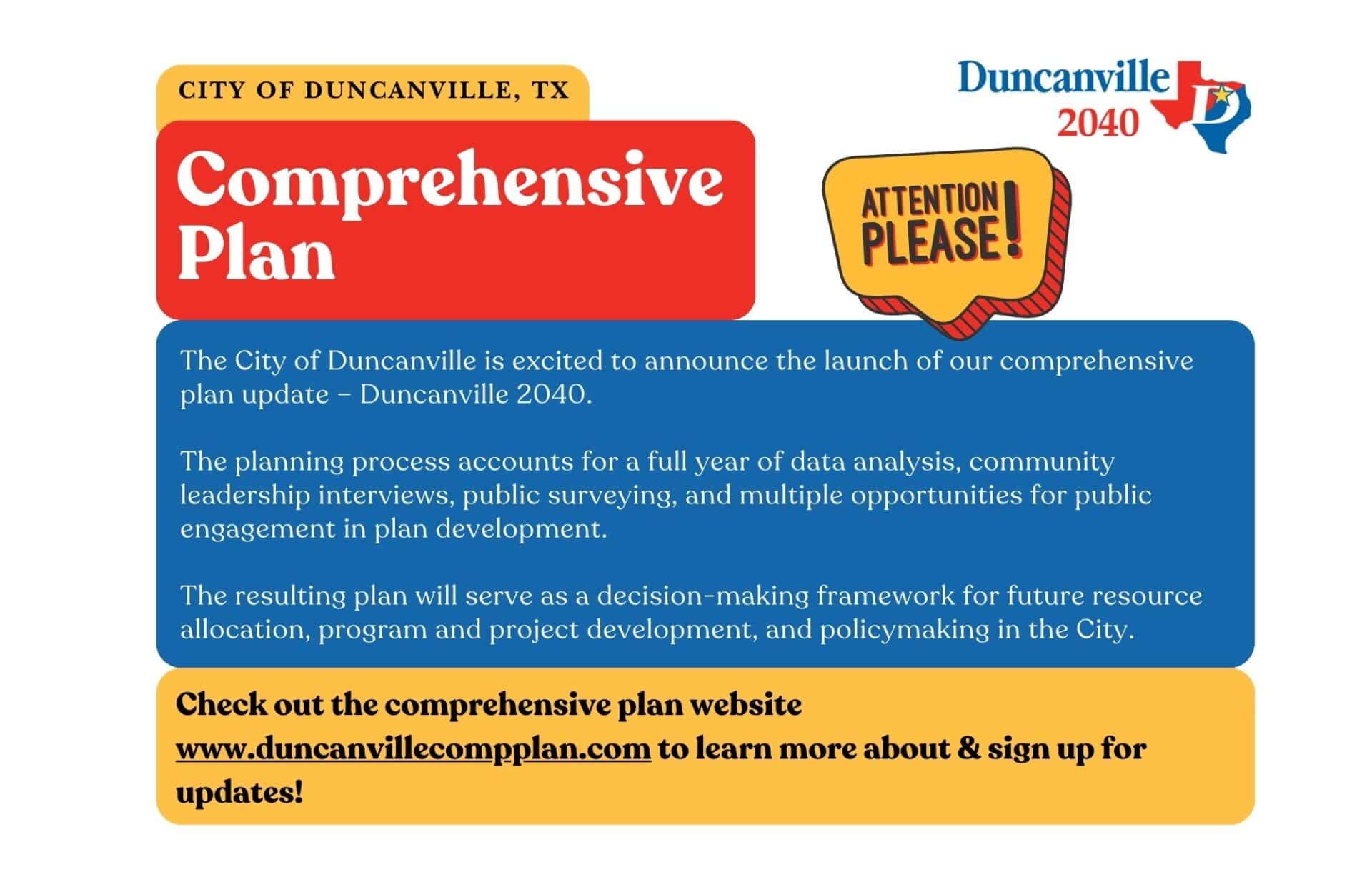 CITY OF DUNCANVILLE LAUNCHES COMPREHENSIVE PLAN PROCESS - Focus Daily News